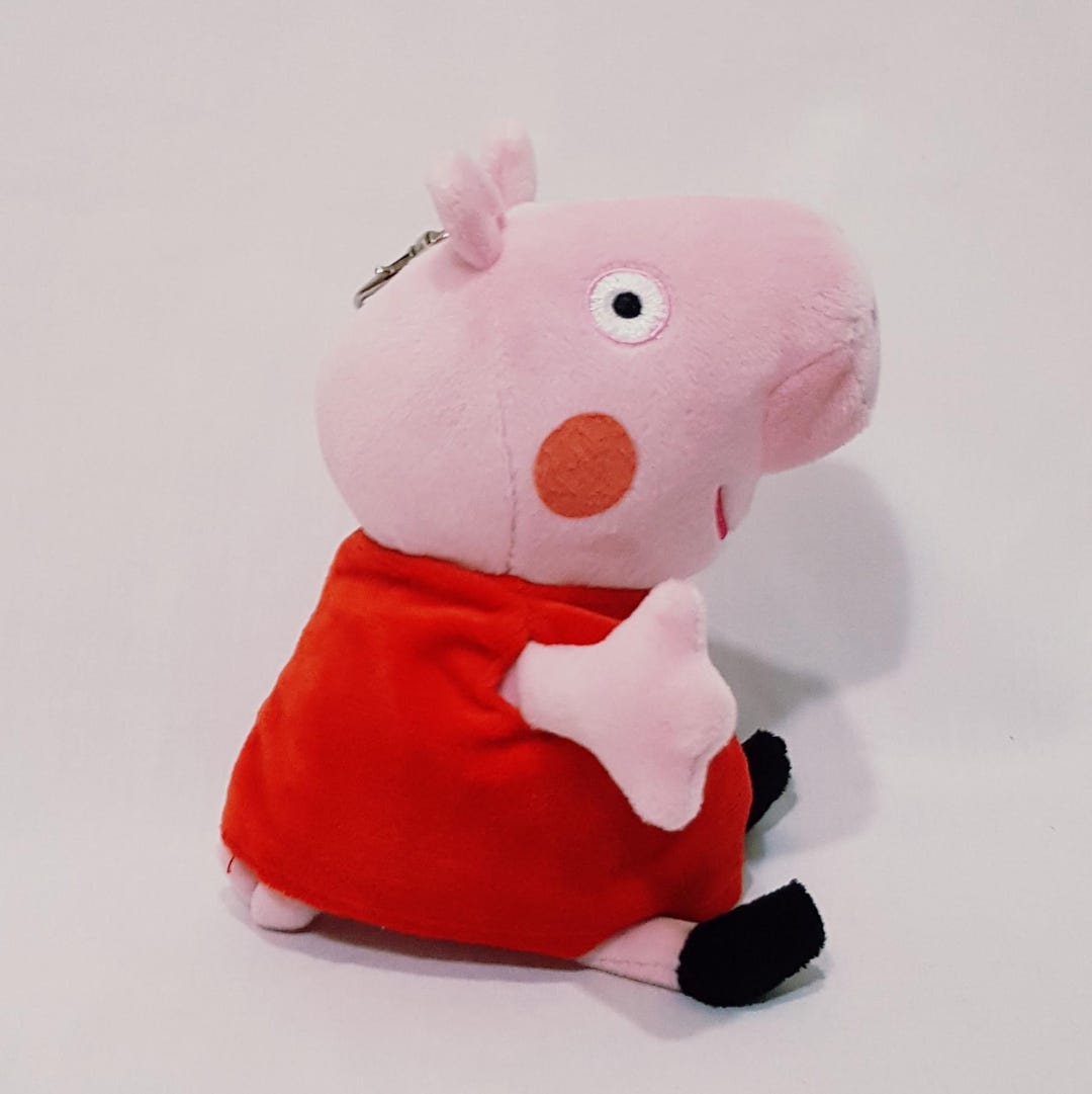 Peppa Pig "bananas" Error Misprint Plush Key Chain Metal Clasp Stuffed ...