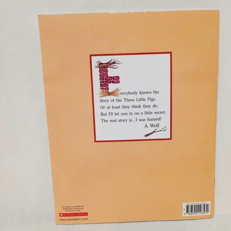 The True Story of the 3 Little Pigs Book Paperback 1991 Scholastic by A ...
