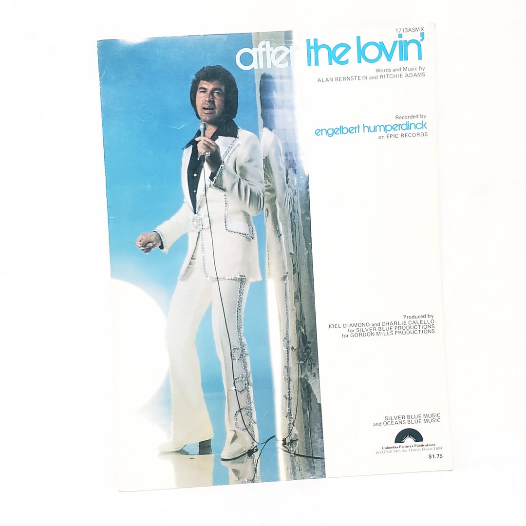 After the Lovin' Sheet Music Engelbert Humperdinck 1976 Alan Bernstein ...