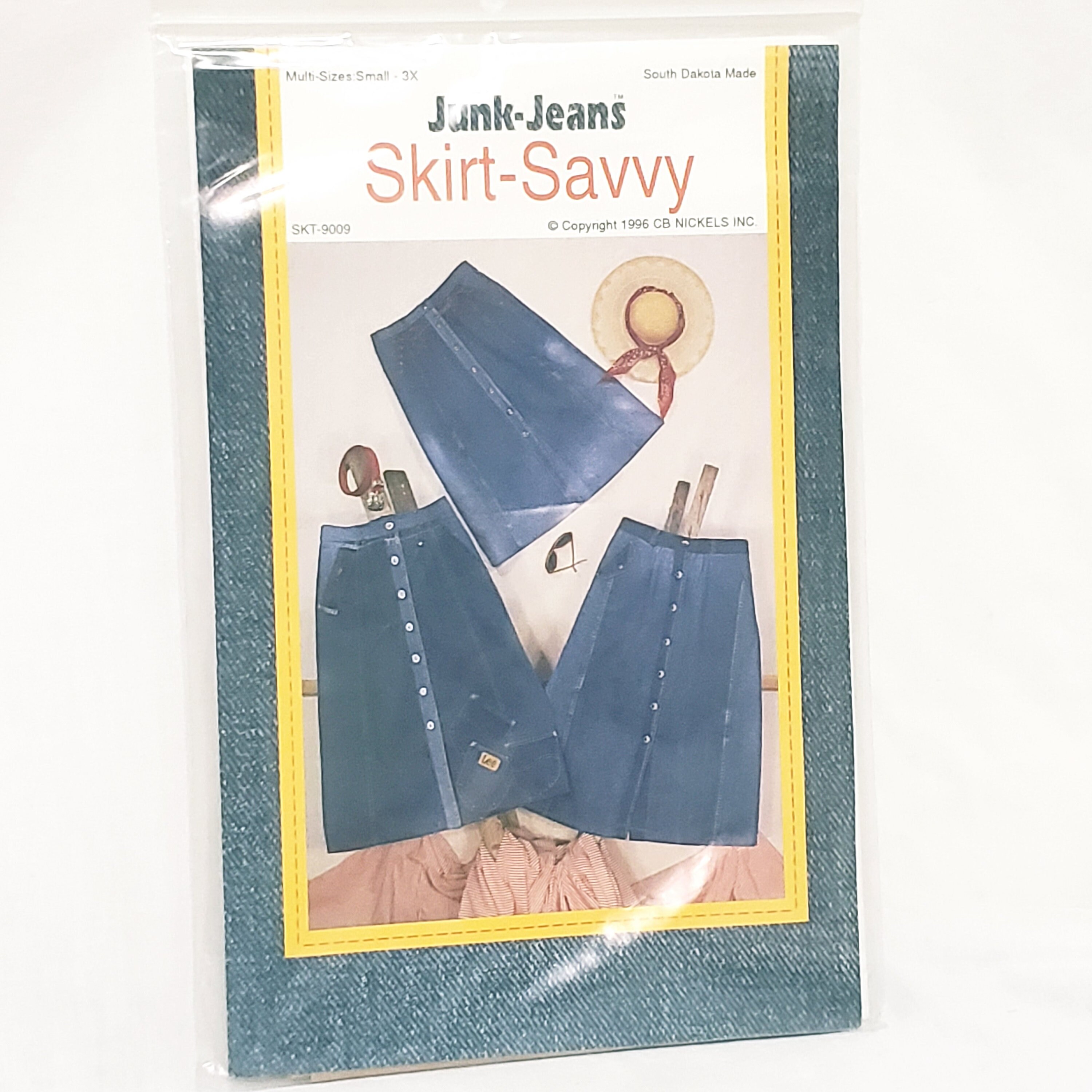 Junk Jeans Skirt Savvy Sewing Pattern 1996 Size Small 3X CB - Etsy
