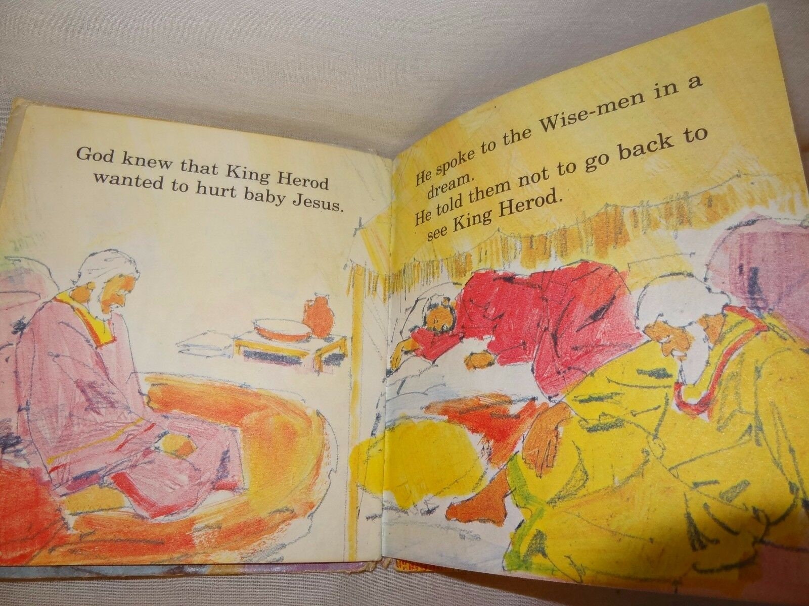 Wise-men Visit Jesus 1980 Tell A Bible Story Book Hardcover - Etsy