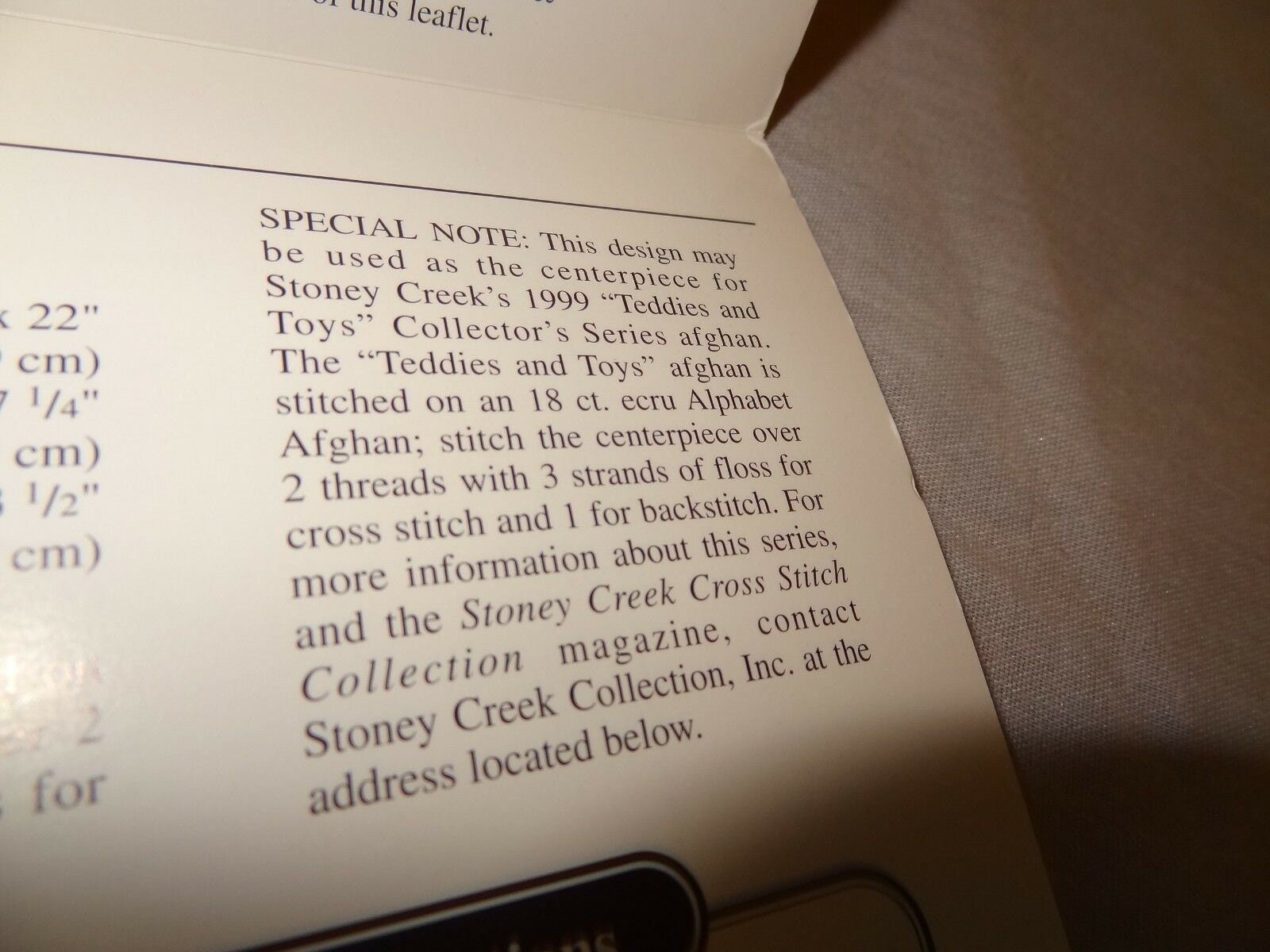 Teddies Trunk Treasures Cross Stitch Leaflet 97 Booklet Stoney Creek Train Plane - Etsy