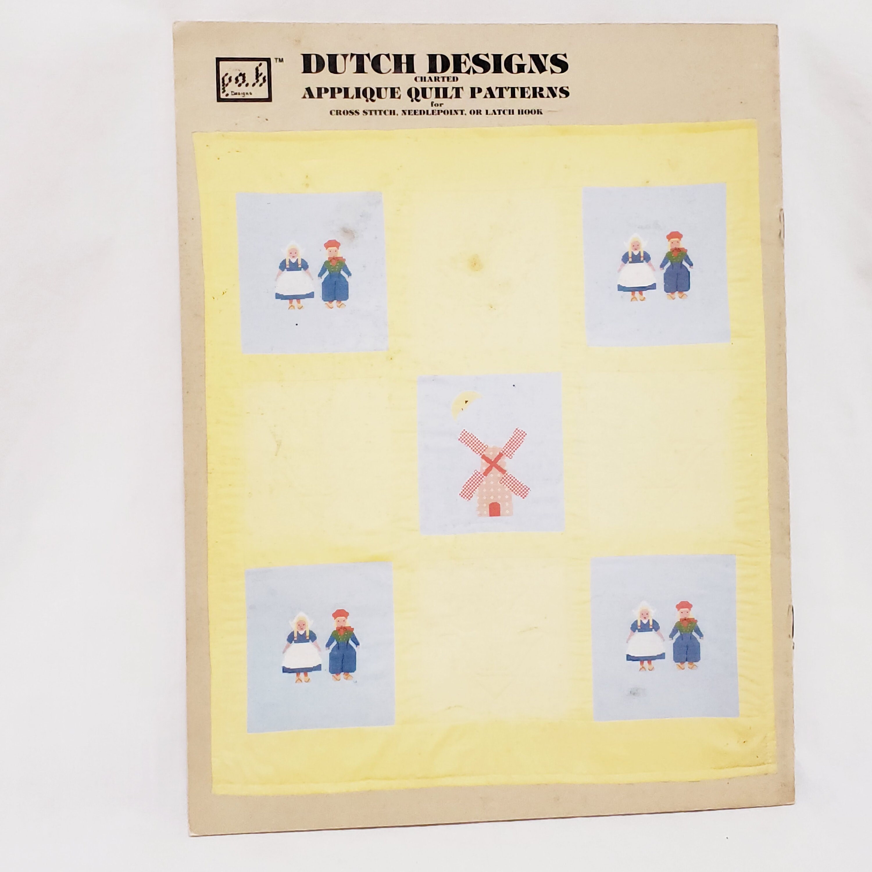 Dutch Designs Applique Quilt Patterns Cross Stitch Booklet P A B ...