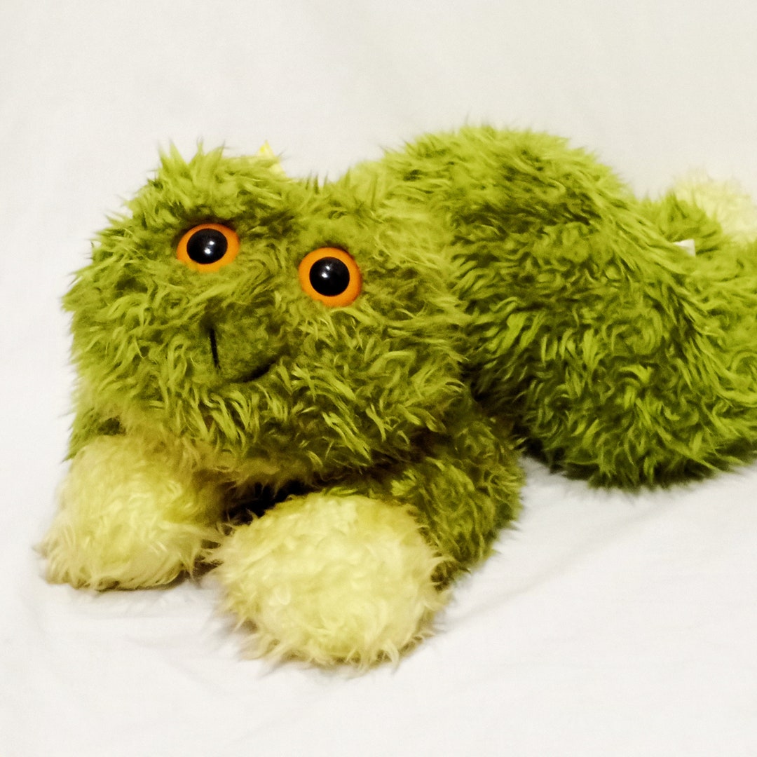 Frog Laying Down Plush Stuffed Animal 17 Long Animal Adventure 1999 - Etsy