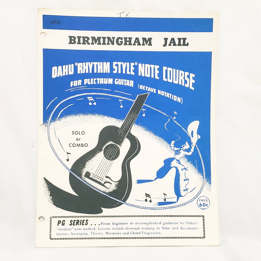 Birmingham Jail Guitar Sheet Music Oahu Rhythm Style Note Course 6PG ...