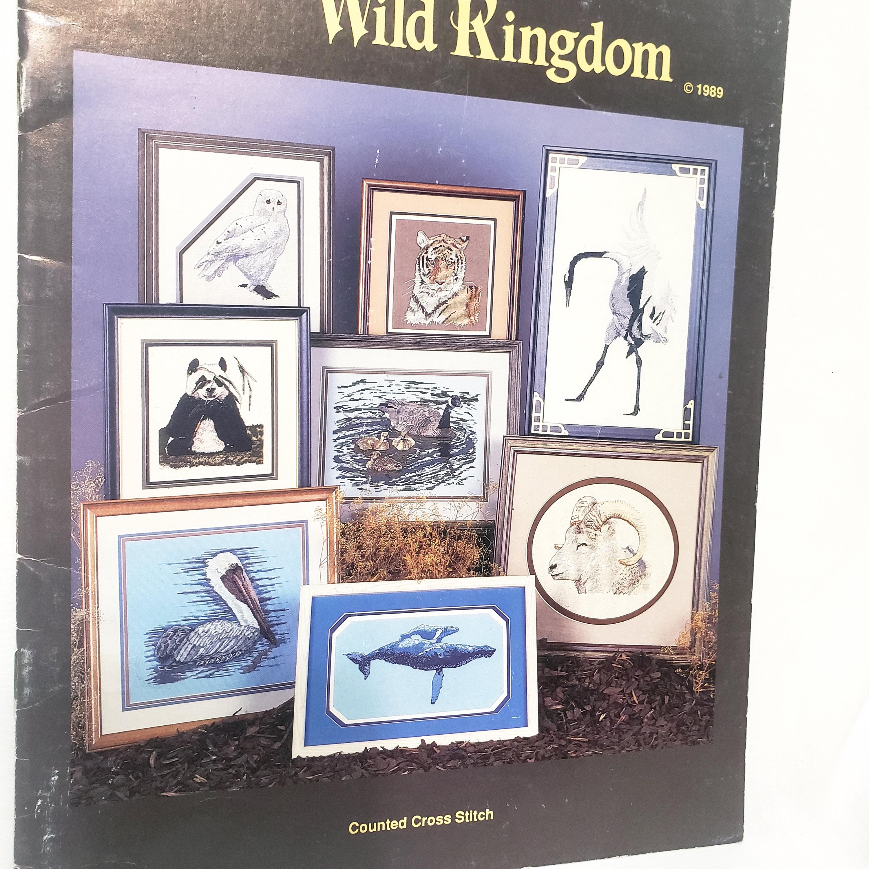 Our Wild Kingdom Animals Cross Stitch Patterns 1989 Cross My Heart Leaflet CSB42 - Etsy