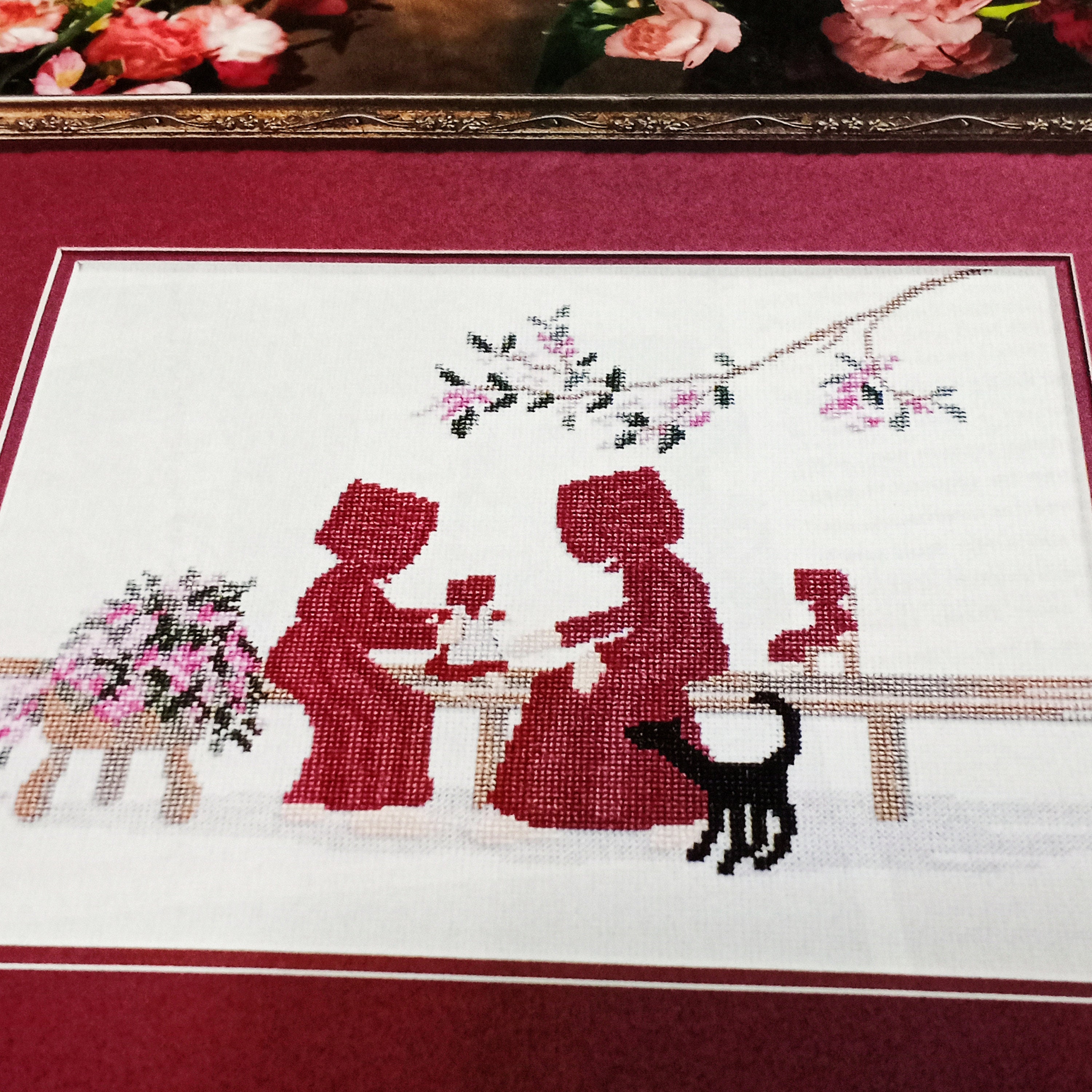 The Stitchery Magazine Cross Stitch Patterns March 1998 Amish Country ...