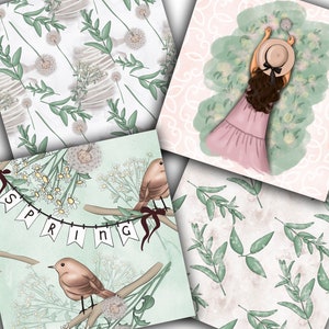 Spring Patterns, Spring Papers, Surface Design, Planner Papers, Afro ...