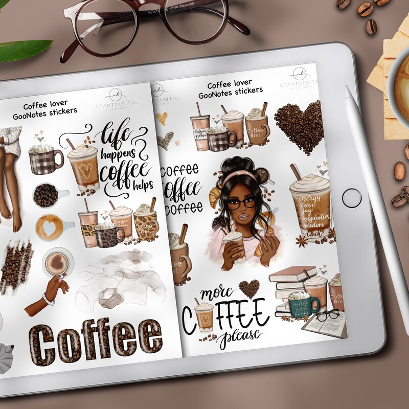 Coffee Planner Stickers - Etsy