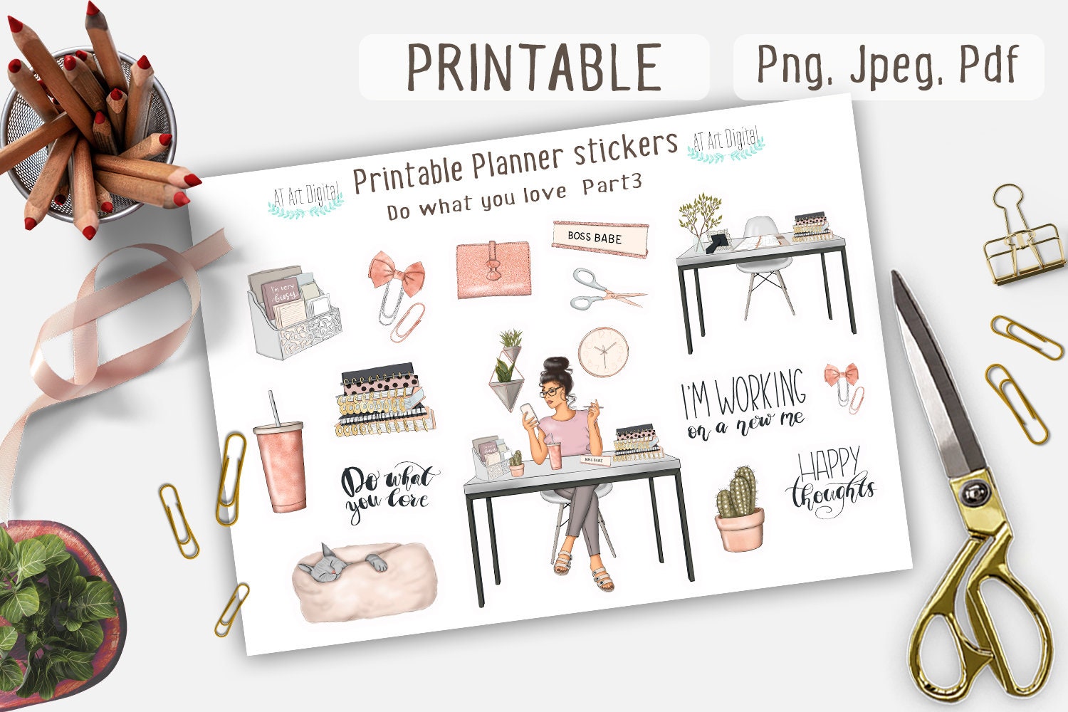 Happy Planner Stickers Weekly Stickers Planner Girl - Etsy