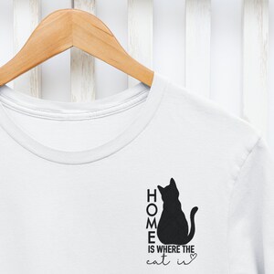 Home is Where the Cat is Png Instant Download for Digital Print,black ...