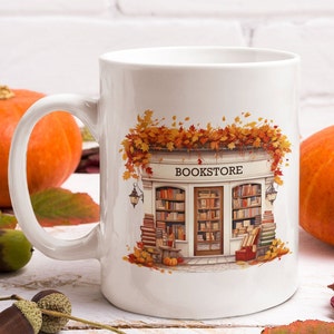 Fall Bookstore Png Download, Autumn Sublimation Print for Book Lovers ...