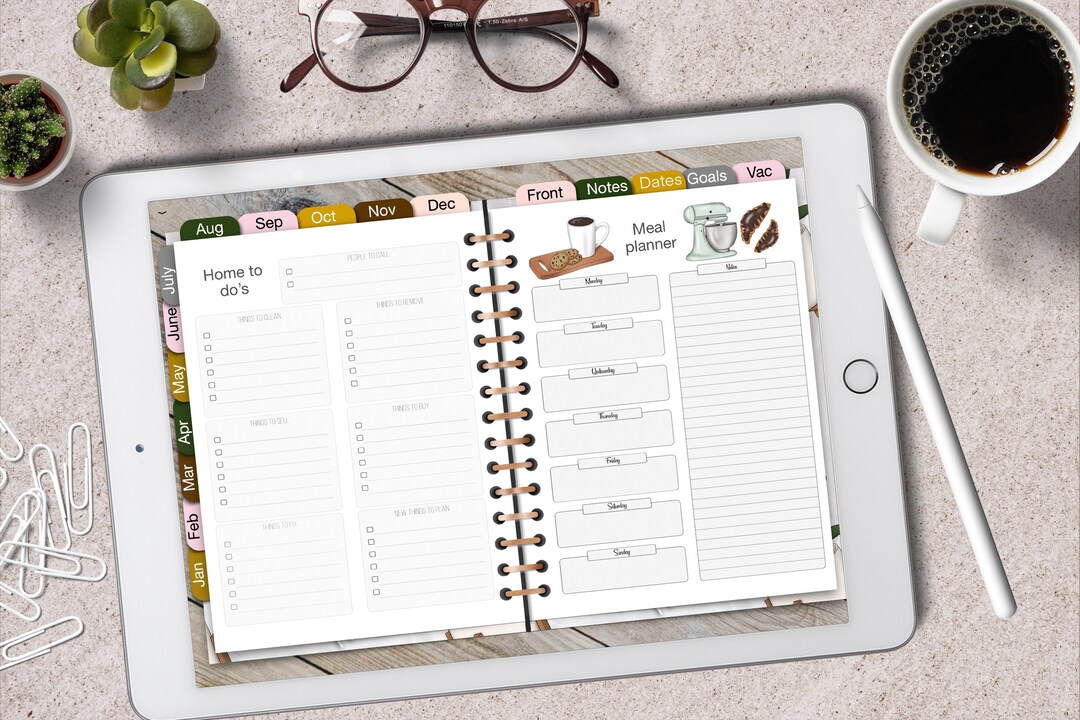 Digital Planning, iPad Pro Planner, Undated Planner, Daily Weekly ...