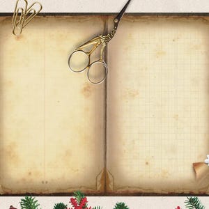 Vintage Graph Paper Kit, Printable Aged Grid Ephemera for Junk Journals ...