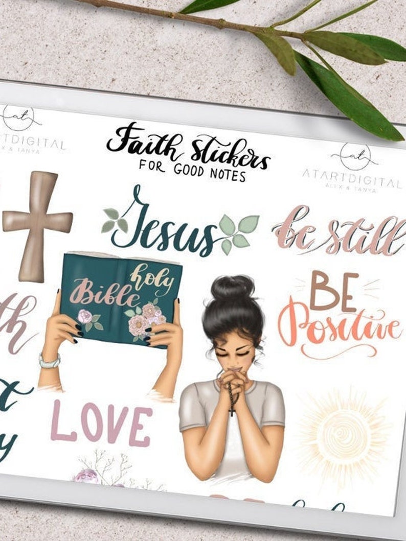Christian Digital Stickers, Faith Goodnotes Stickers, Prayer Stickers ...