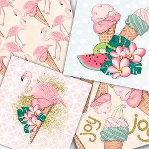 Planner Papers, Summer Papers, Summer Patterns, Vacation Digital Paper ...