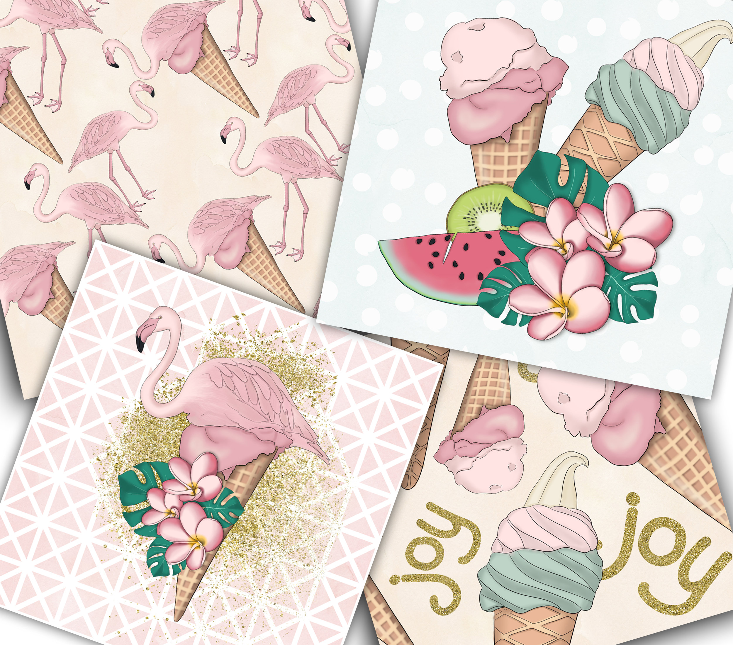 Planner Papers Summer Papers Summer Patterns Vacation | Etsy