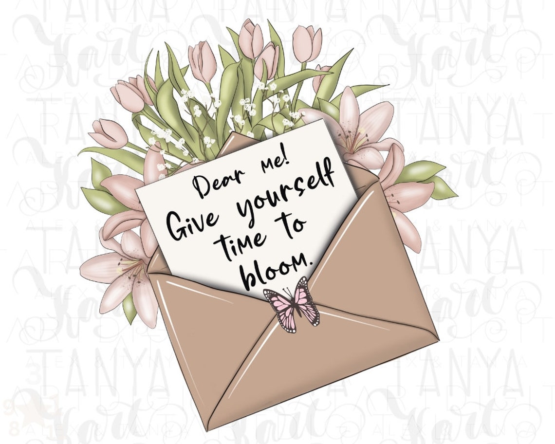 Motivational Sticker Dear Me Png Self Love Sticker for - Etsy