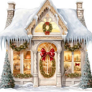 Christmas Shop Bundle: Festive Winter Decorations, Holiday Graphics ...