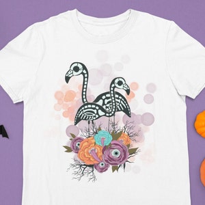 Flamingo Skeleton Png File for Halloween Sublimation Designs Downloads ...