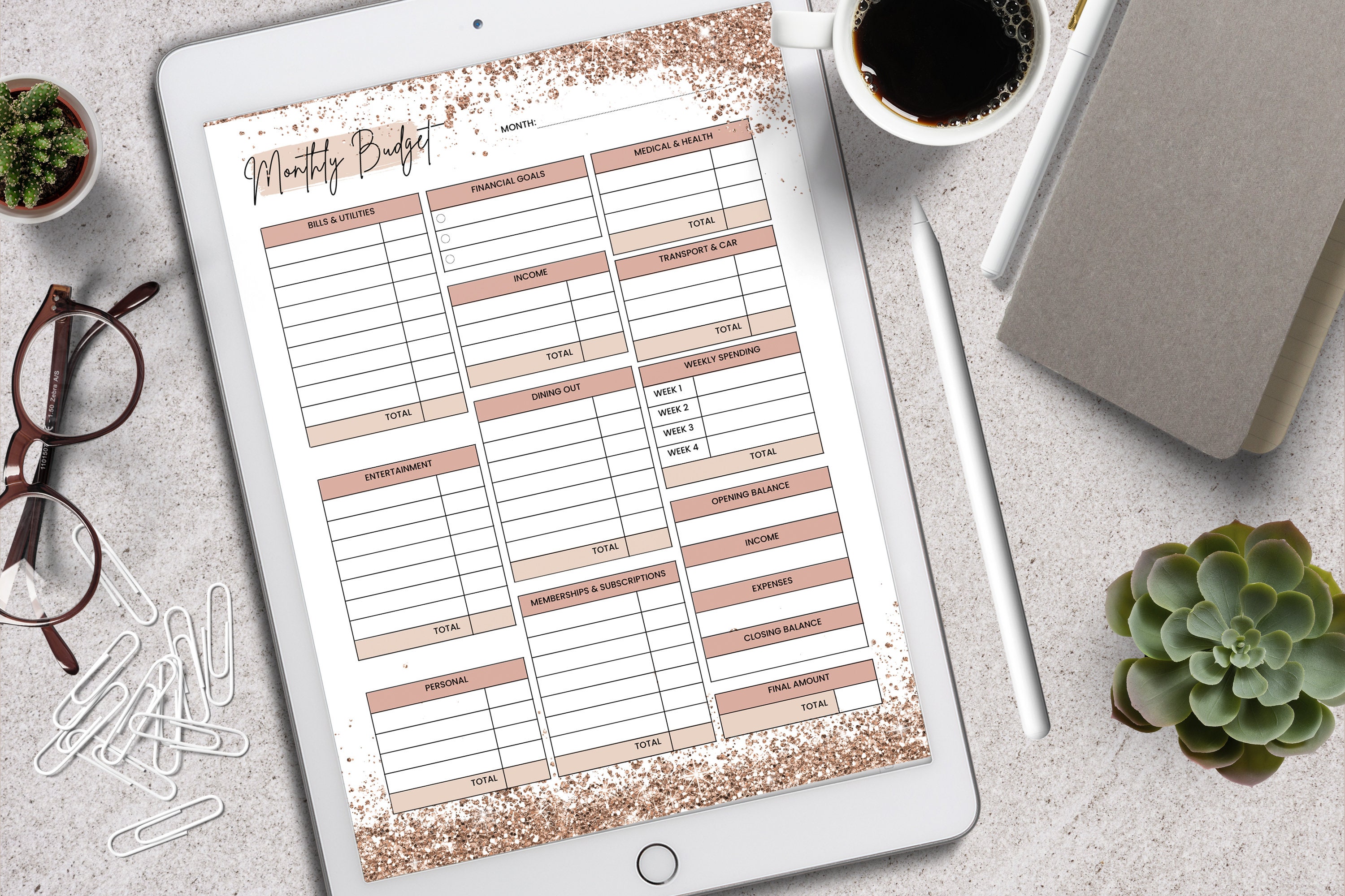 Finance Tracker, Budget Planner, Money Tracker, Finance Goodnotes ...
