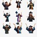 Graduation Clipart Bundle School and College Graduate Clipart Instant ...