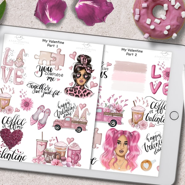 Stickers Valentine - Etsy