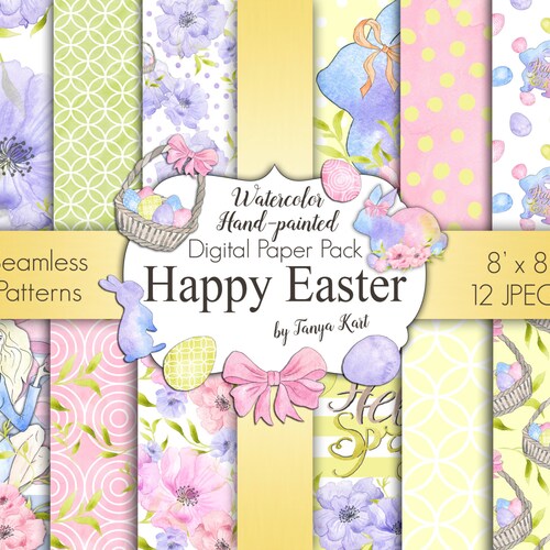 Spring Patterns Spring Papers Surface Design Planner | Etsy
