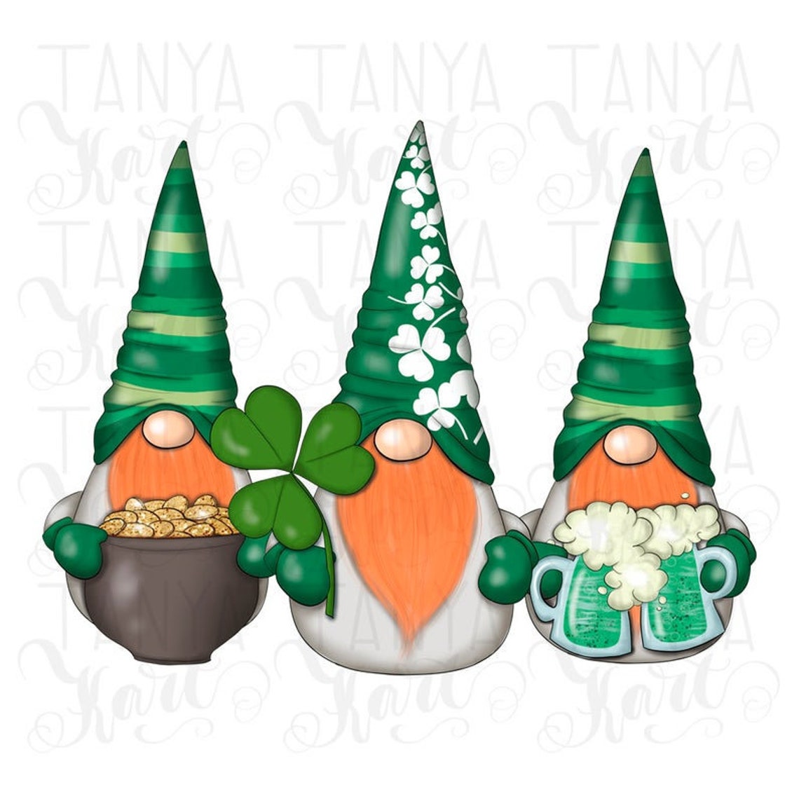 Sublimation Designs, March Gnomes, Sublimation Png, St.patricks Day, St ...