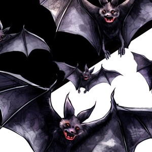 Seasonal Scary Bats PNG, Spooky Halloween Holiday Graphics, Mysterious ...