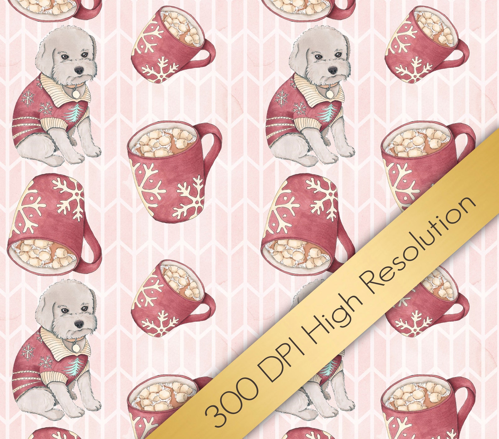 December Paper Pack Winter Digital Paper Dark Skin Toned | Etsy