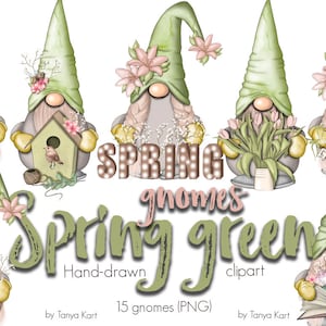 Spring Easter Gnomes PNG Clipart - Instant Download for Commercial Use ...