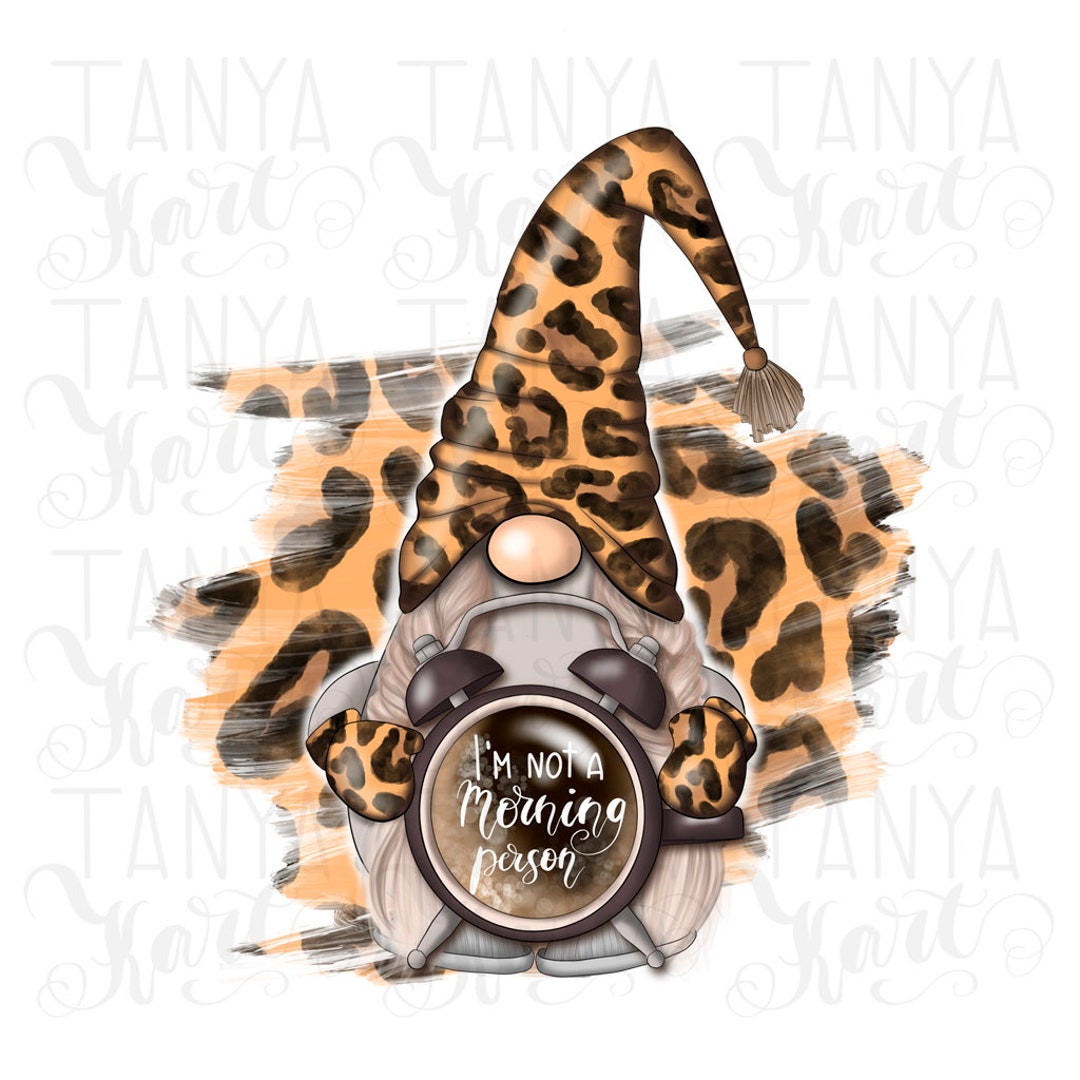 Leopard Gnome, Png File, Leopard Sublimation, Gnome Png, Leopard Png ...