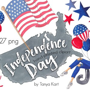 Independence Day, 4th of July Clipart, Patriotic Clipart, Summer ...