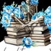 Booktrovert Skeleton Floral Book PNG Digital Download for Book Lovers ...