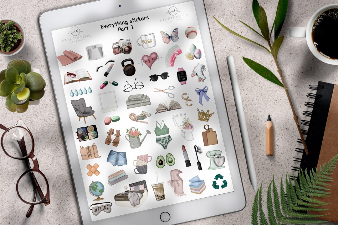 Everything Goodnotes Stickers, Goodnotes Stickers, Digital Stickers ...
