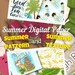 Printable Background-summer Digital Paper-beach - Etsy