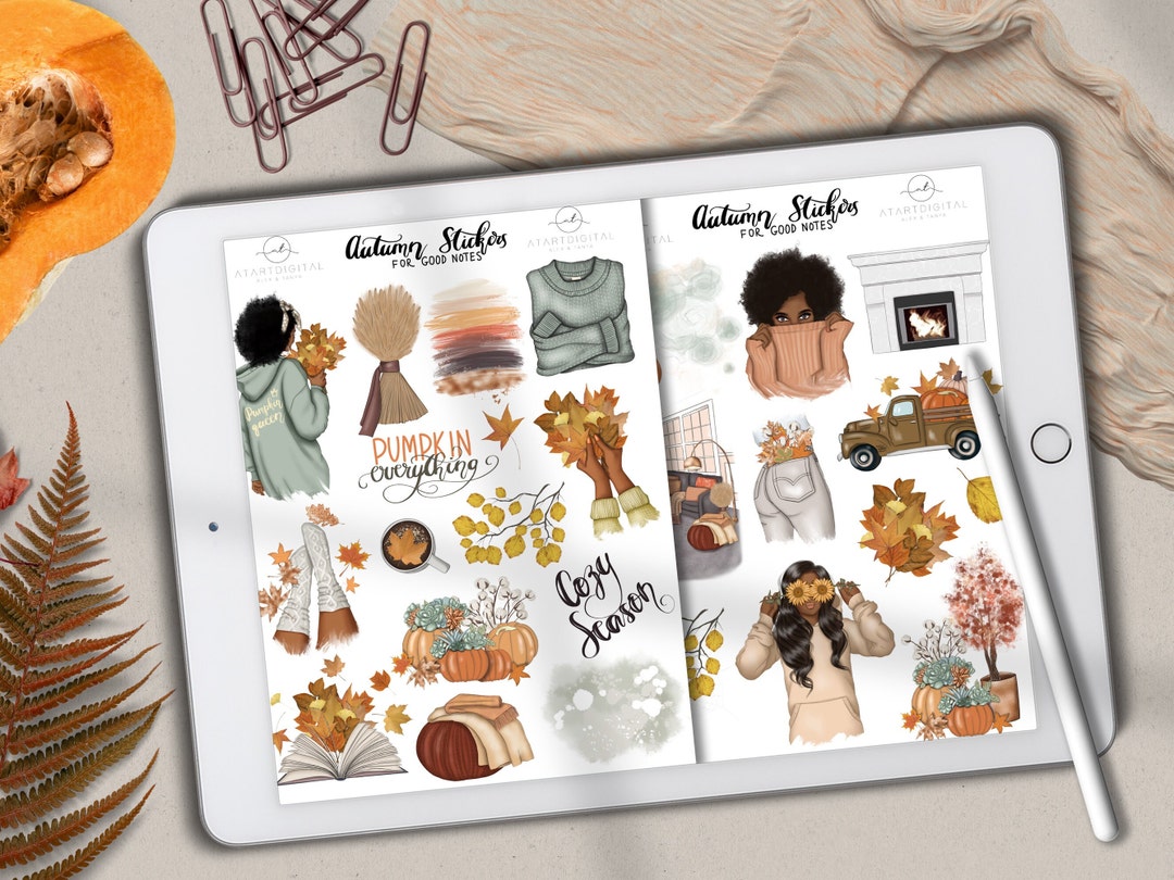 Fall Digital Planner Goodotes Stickers, iPad Planner, Autumn Goodnotes ...
