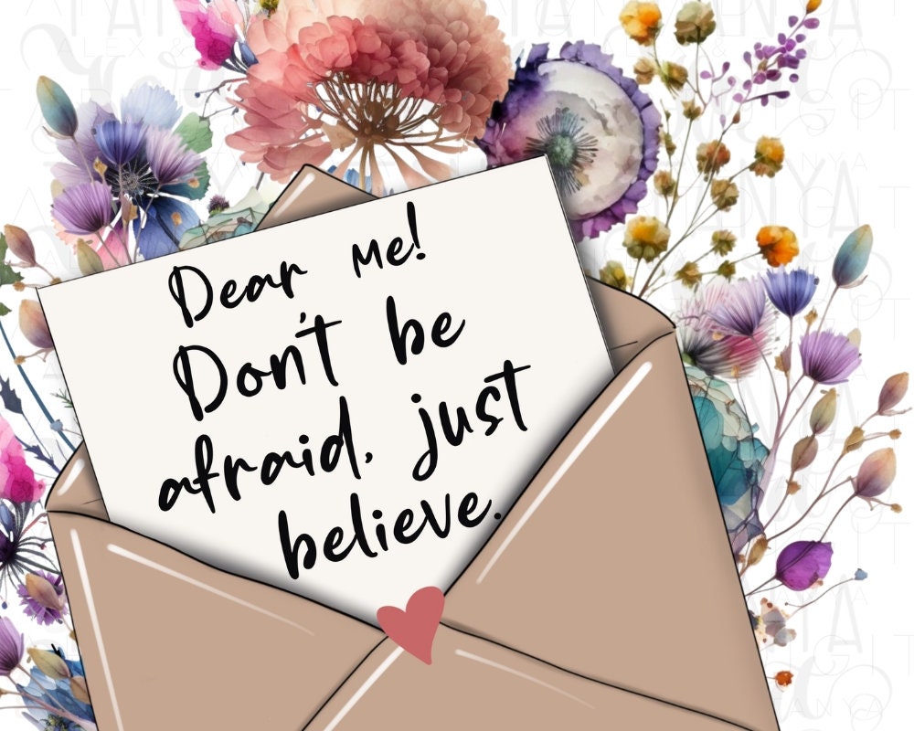 Dear Me Png Mental Health Quote Self Love Sticker Love - Etsy