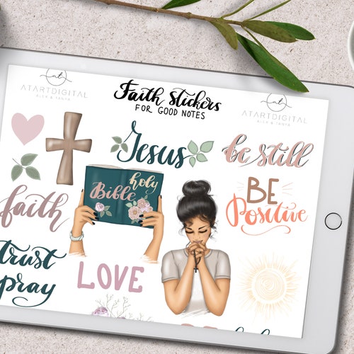 Digital Faith Stickers Christian Planner Digital Bible - Etsy