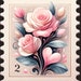Valentine's Day Retro Clip Art With Vintage Stamps, Postage | Vintage ...