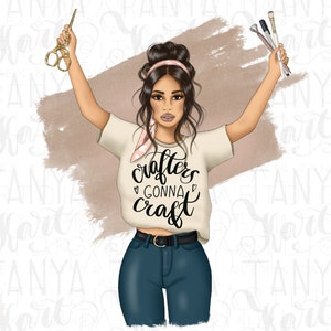 Crafting Queen Png Sublimation Gift for Crafter Png, Crafters Gonna ...