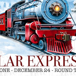 Polar Express PNG, Merry Christmas Sublimation Design, Instant Download ...