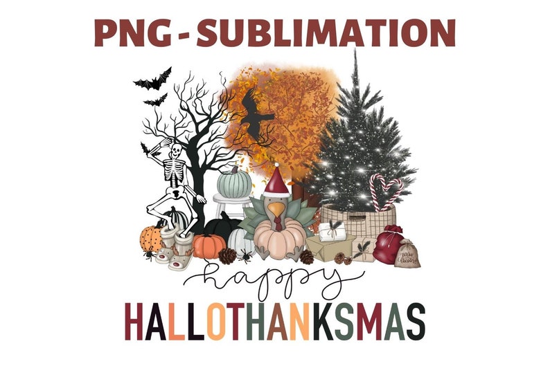 Hallo Thanksmas Turkey Png Sublimation Designs Merry - Etsy
