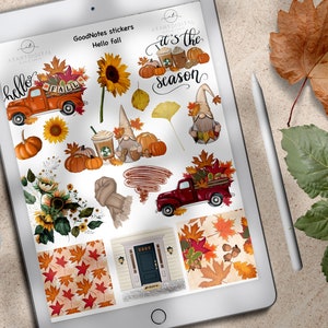 Hello Fall Goodnotes Digital Planner Stickers, Autumn Goodotes Icons ...