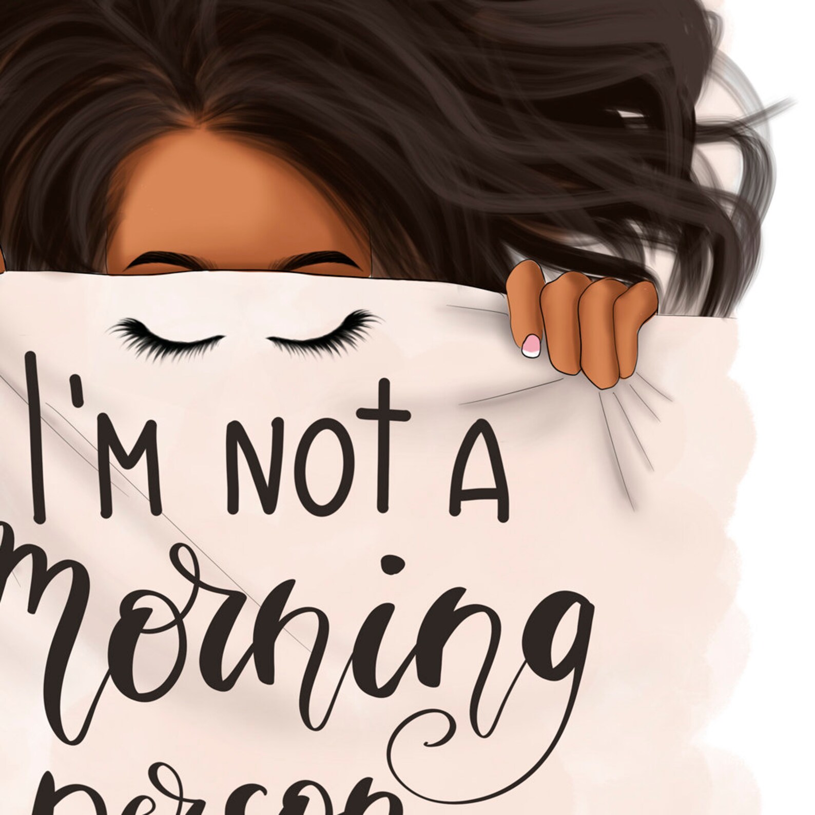 I'm Not A Morning Person Png Afro Girl Sublimation Digital Design, Boss ...