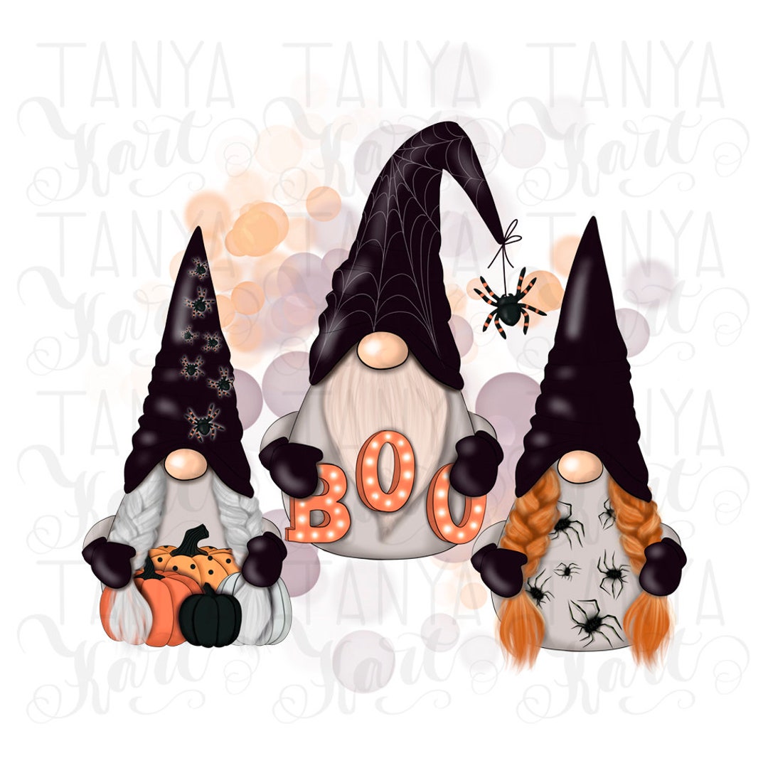 Halloween Gnomes Sublimation Png Instant Download, Gnome for Holiday ...