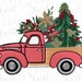 Red Truck Christmas PNG Designs for Shirts Digital PNG Print - Etsy