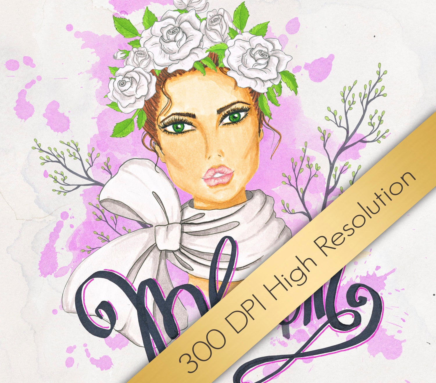 Floral Digital Paper Spring Digital Paper Pack April Digital | Etsy