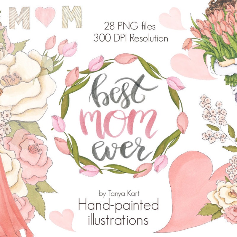 Mothers Day Clip Art - Etsy